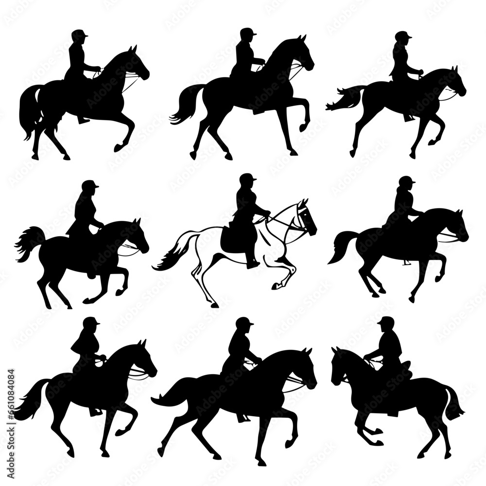 horse riding silhouette, horse silhouette, horse vector, horse svg ...