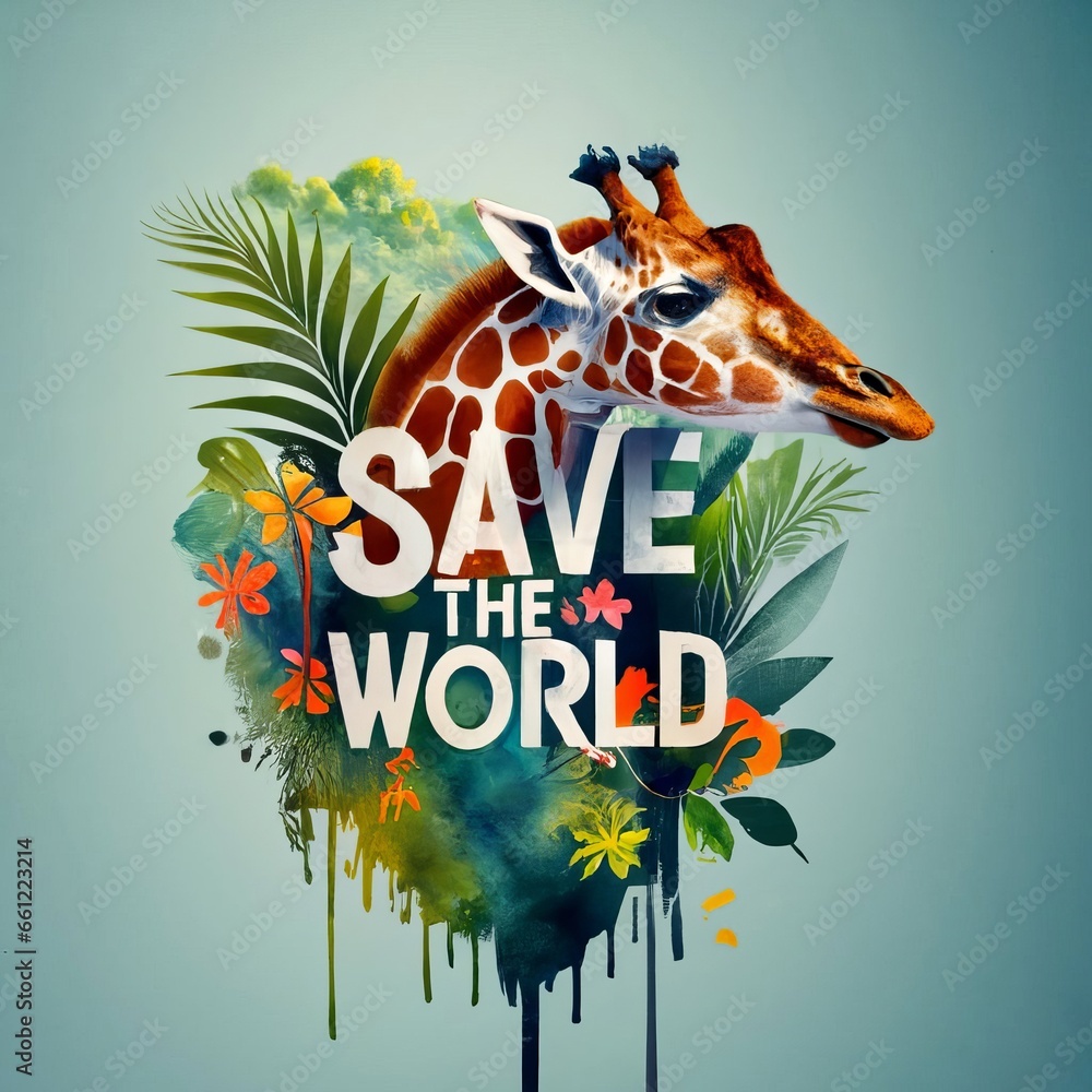 Save the world, endangered animal species. Preserve Earth's ...