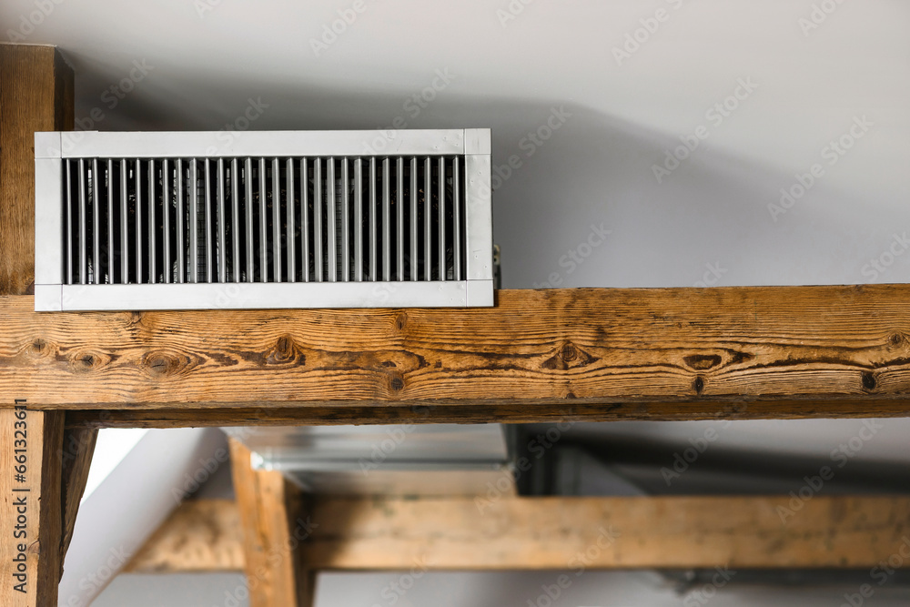 Air Vent Grating. Home Room Ceiling Ventilation. Modern Interior Air ...