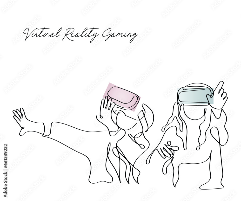 Line art vector of Robots. Artificial Intelligence concept. Isolated ...