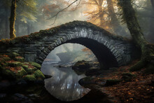 Arched Stone Bridge Over Creek Free Stock Photo - Public Domain Pictures