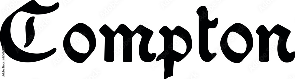 Compton SVG Cut File for Cricut and Silhouette, EPS ,Vector, PNG , JPEG ...