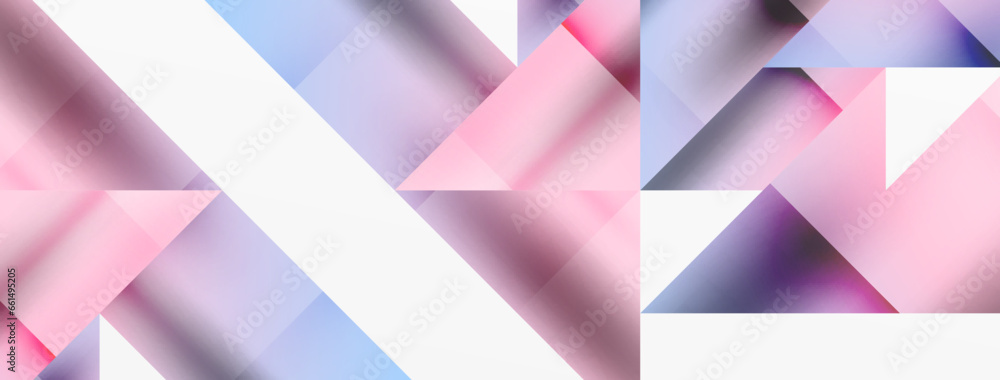 Captivating vector abstraction. Triangles interlock in mesmerizing ...