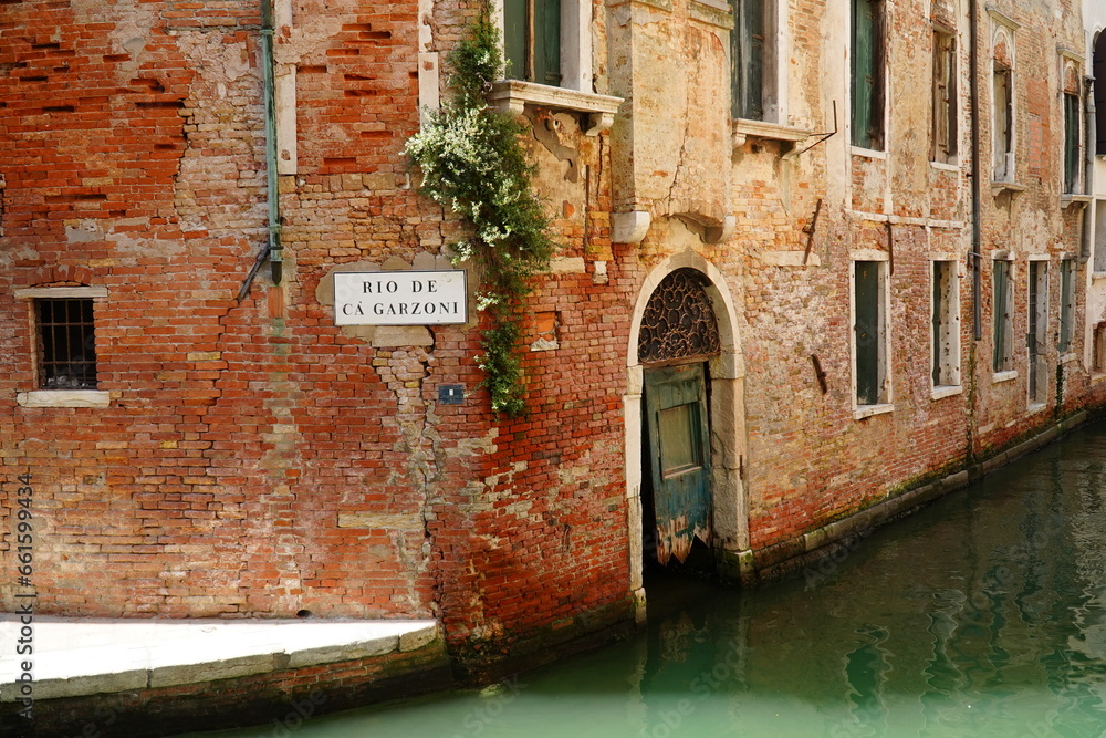 Salt damage to old bricks and marble in Venice, due to repeated ...