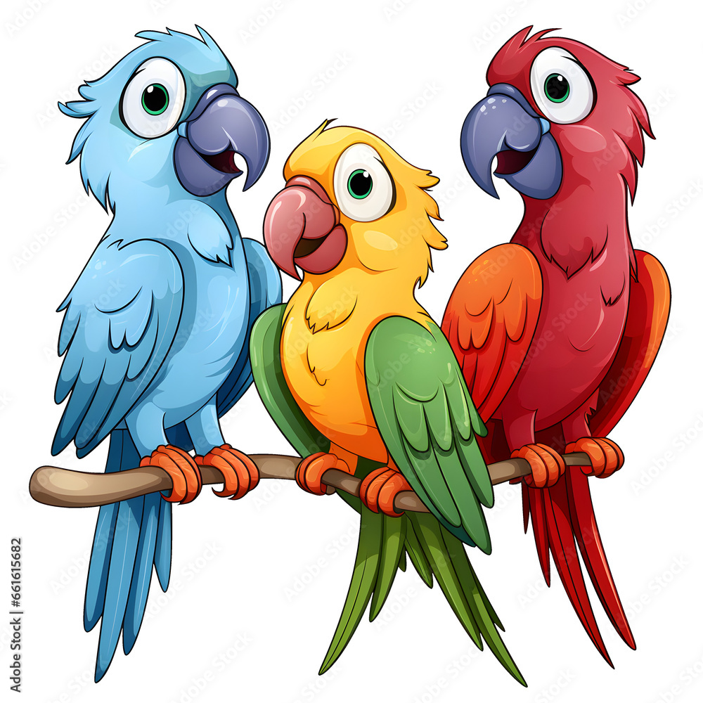 cartoon clipart of Parrots, culture clipart, transparent background ...