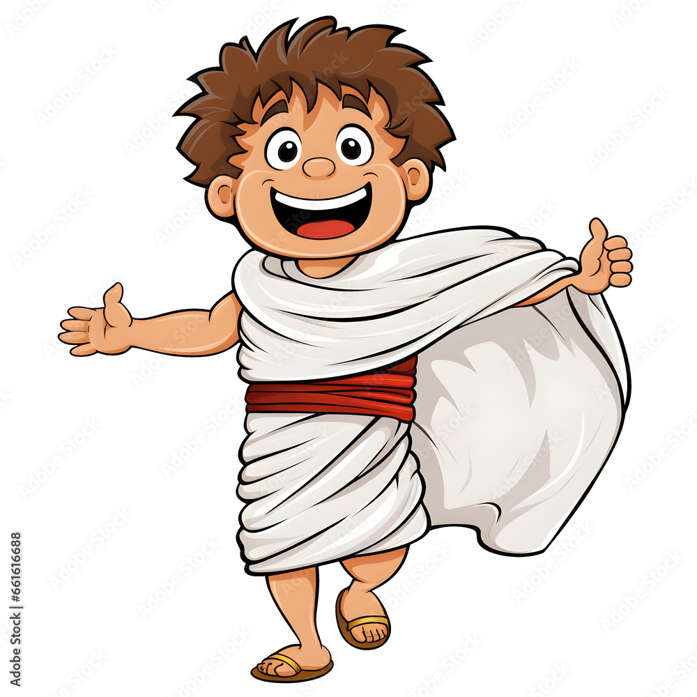 cartoon clipart of Toga, culture clipart, transparent background ...