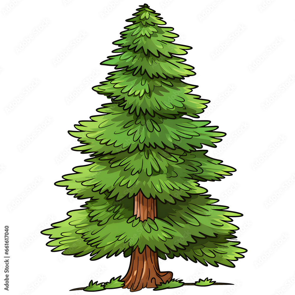 cartoon clipart of Cedar Tree, culture clipart, transparent background ...