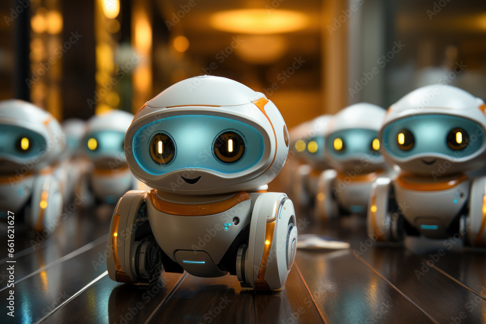 Miniaturized robots in the role of autonomous cleaners, ensuring ...