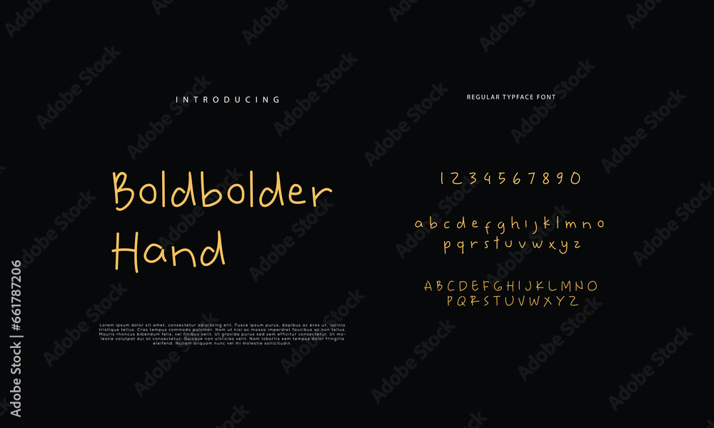 Handwritten Script font. Hand drawn brush style modern calligraphy ...