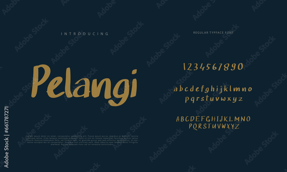 Handwritten Script font. Hand drawn brush style modern calligraphy ...