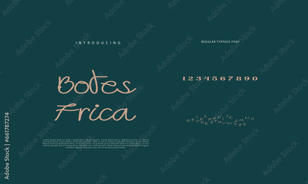 Handwritten Script font. Hand drawn brush style modern calligraphy ...
