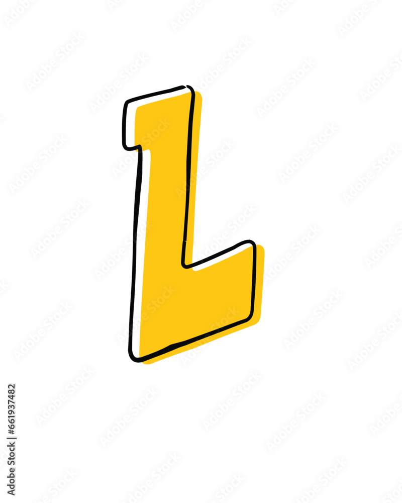 Stock-Vektorgrafik „English alphabets vector art. Isolated alphabets ...