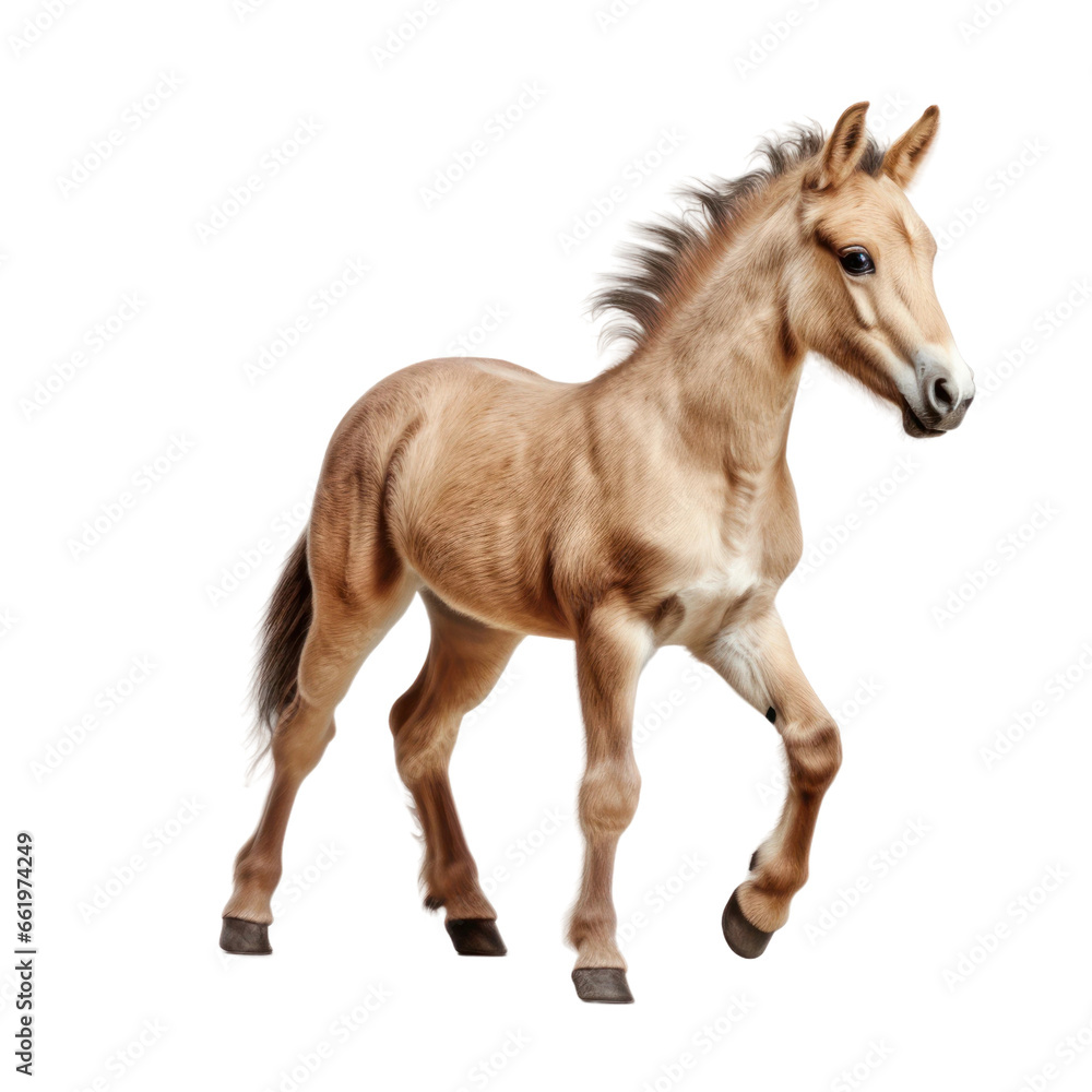 Cute foal isolated on transparent background. Farm animal png clip art ...