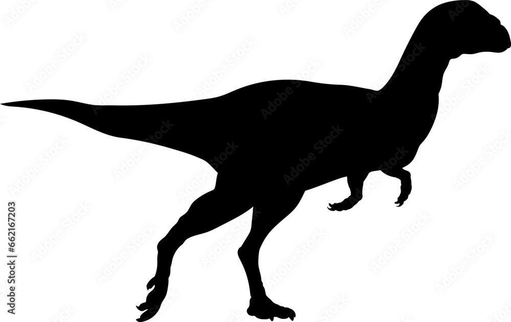 Zephyrosaurus Dinosaur Silhouette vector Types of dinosaurs breeds ...