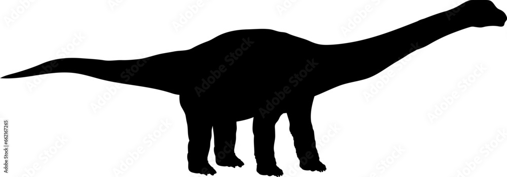 Dreadnoughtus Dinosaur Silhouette vector Types of dinosaurs breeds ...
