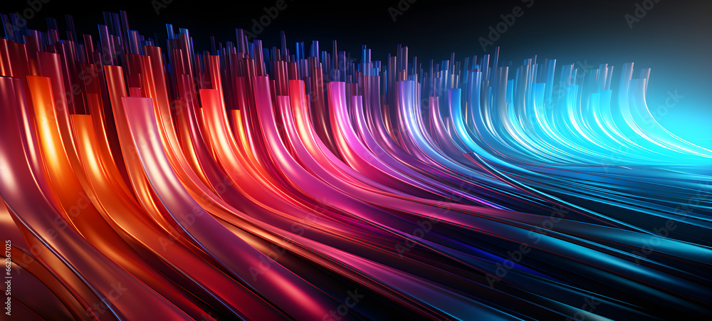Cyber 3d animation Abstract background with ascend, Sci Fi Alien Cyber ...