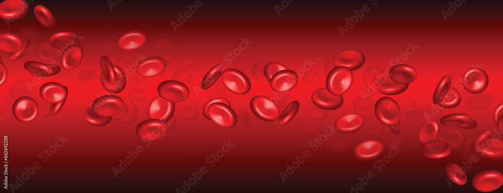 Vector red blood cells background design Stock Vector | Adobe Stock