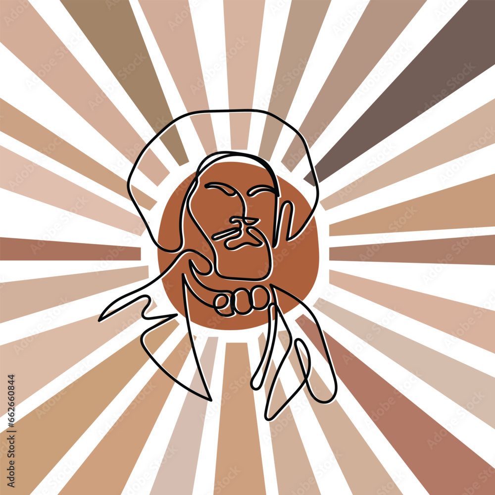 llustration of a famous black heros. African American heroes. Black ...