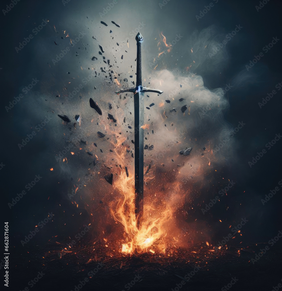 Sword of the Cross: Christ's Peaceful Might. A shattering steel metal ...