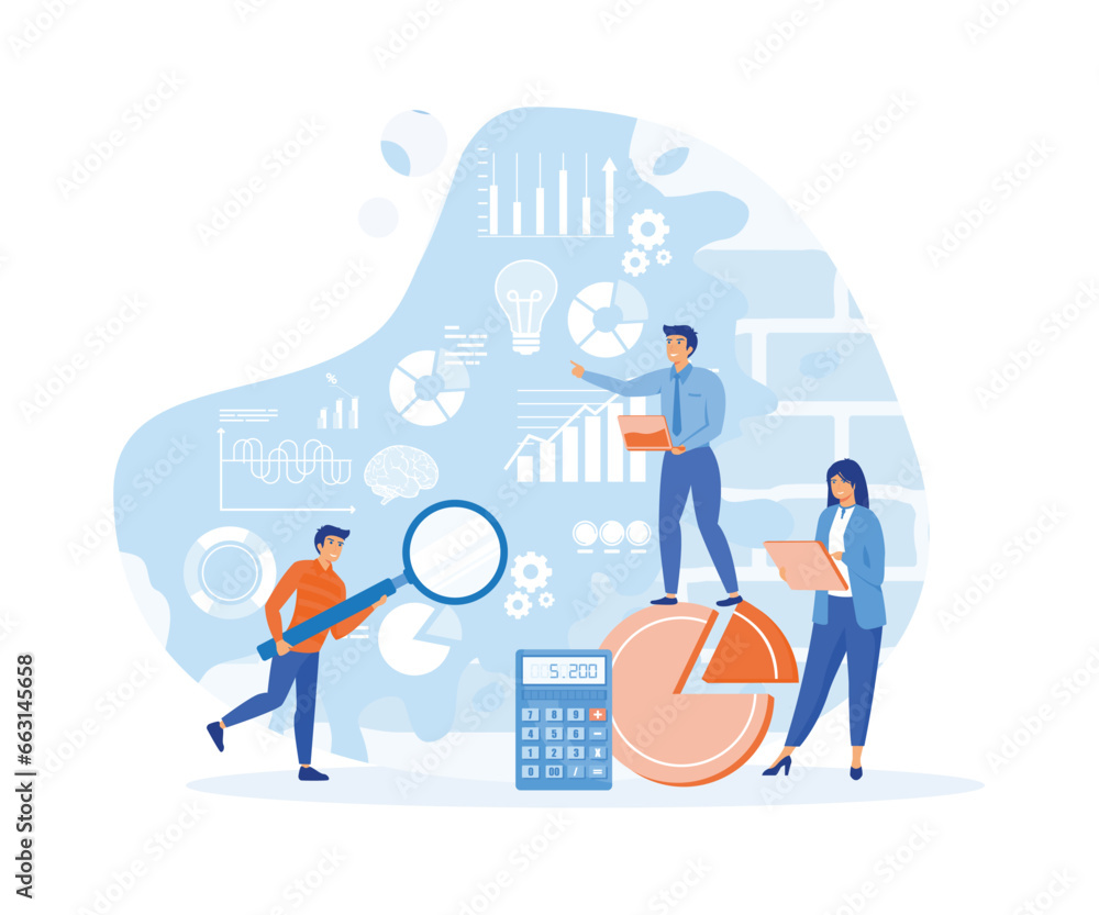 People creating chart & analyze statistics to unlock data potential. Advance data analytic ...