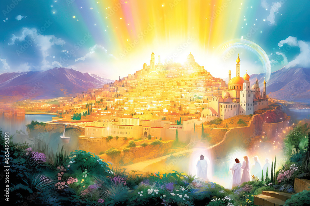 Illustration of the Bride of Jesus Christ the New Jerusalem the ...