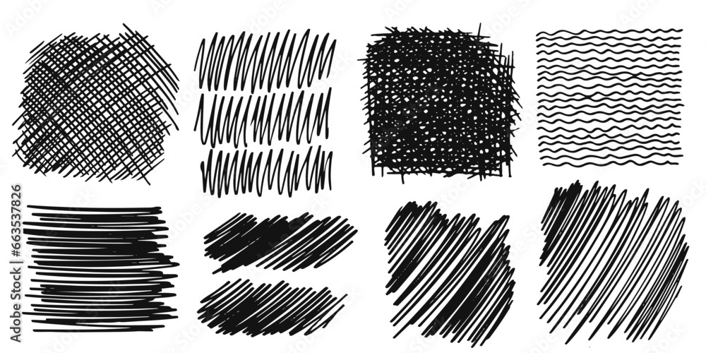 Pattern, texture, line hand drawn. Hatch drawing pen ink and crosshatch ...