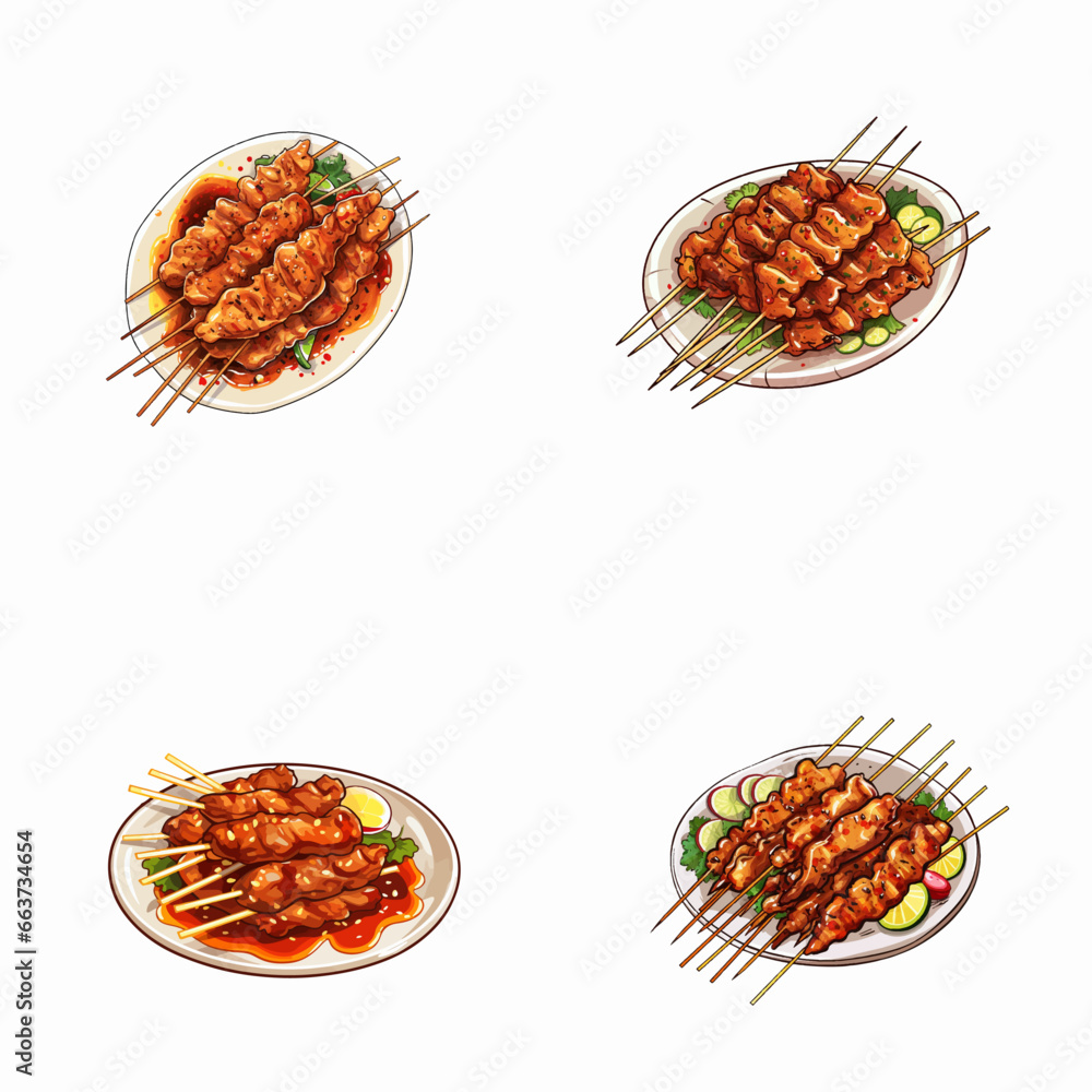 set of sate watercolor illustrations for printing on baby clothes ...