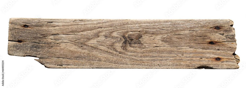 Sea drift wood plank isolated on transparent background. template ...