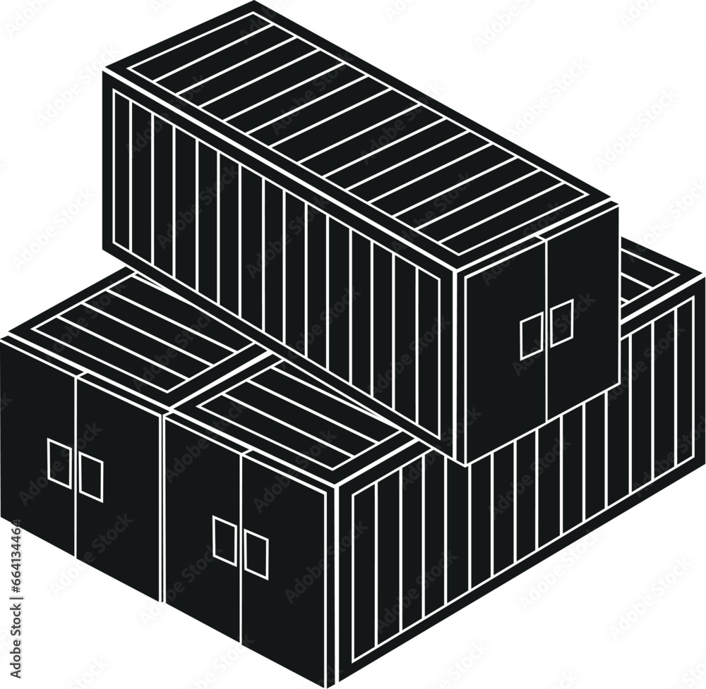 Cartoon Black and White Isolated Illustration Vector Of Stacked Metal ...