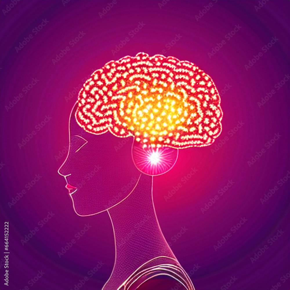 Visual representation of a human brain bursting forth with boundless ... Visual representation of a human brain bursting forth with boundless ...