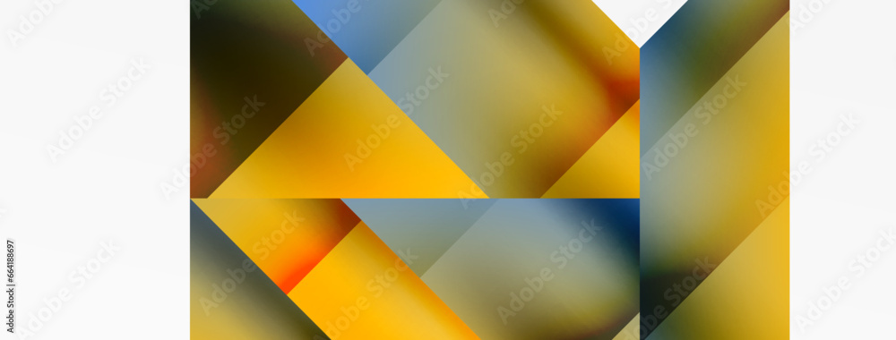 Captivating vector abstraction. Triangles interlock in mesmerizing ...