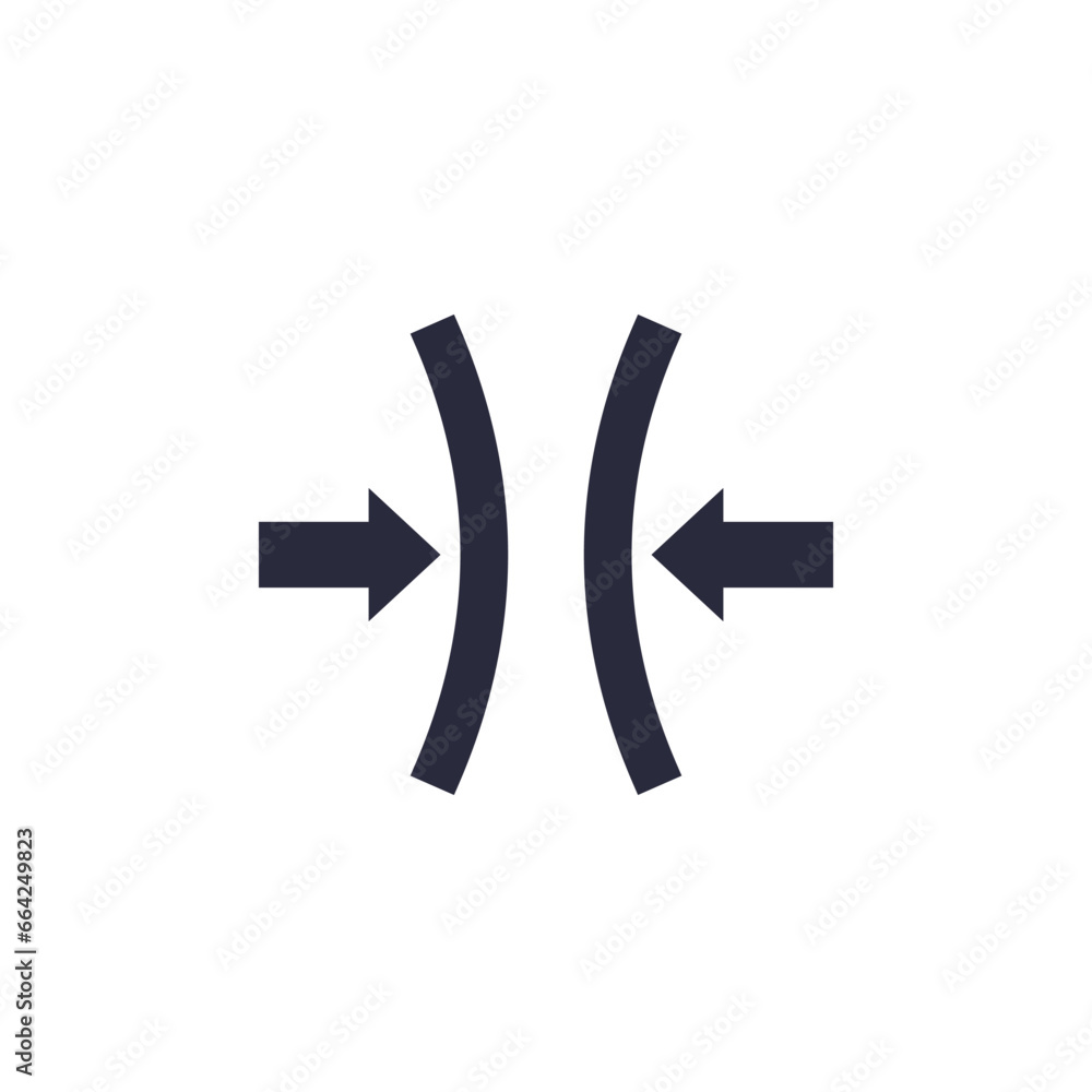 compression, squeeze icon, vector pictogram Stock Vector | Adobe Stock