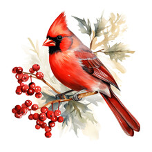 Christmas Cardinal Bird Art Free Stock Photo - Public Domain Pictures