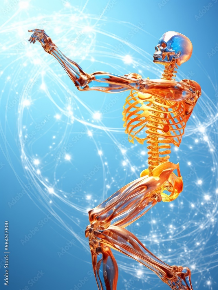 Man medical anatomy 3d medicine x-ray science health skeleton biology ...