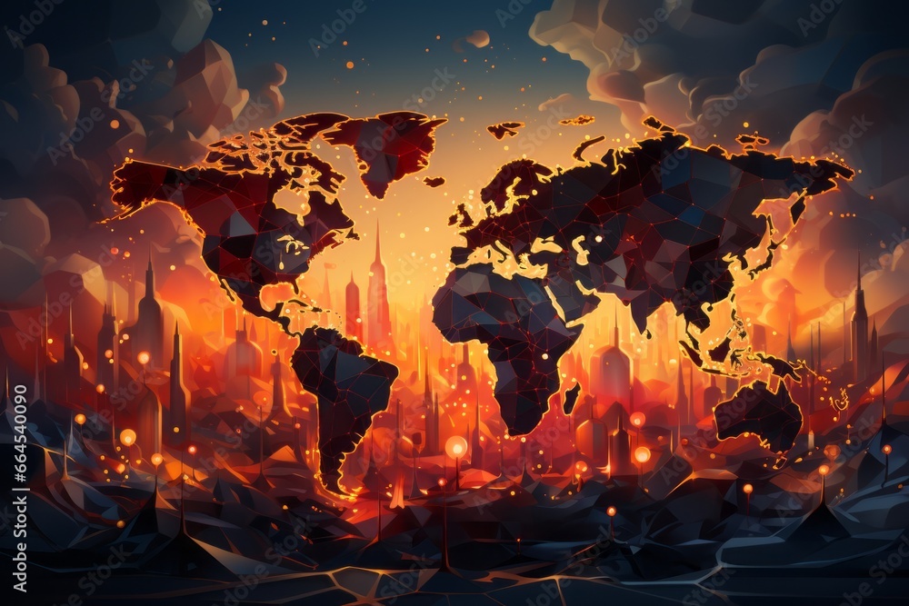 An artistic representation of lychees radiating heat and flames as they ...