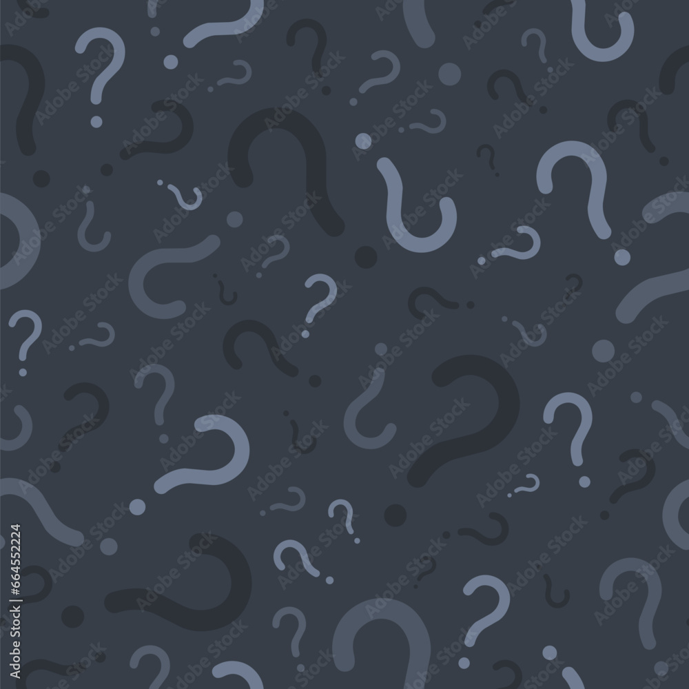 Quiz background - dark grey question texture Stock Vector | Adobe Stock