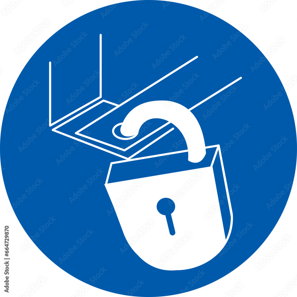 informativo, elemento bloqueado, señal, símbolo,no mover, no usar ...