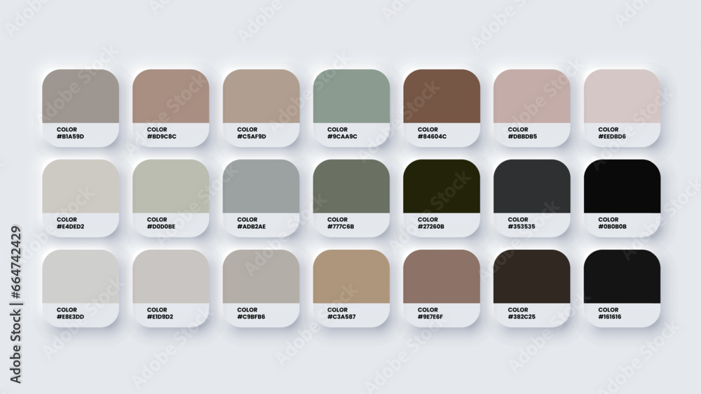 Color Palette, Color Swatches in RGB, HEX Colors, Pastel Colour in HEX ...