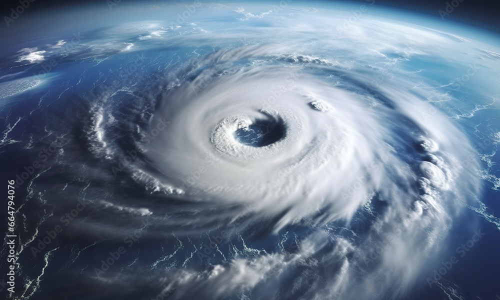 Super Typhoon, tropical storm, cyclone, tornado, over ocean. Weather ...