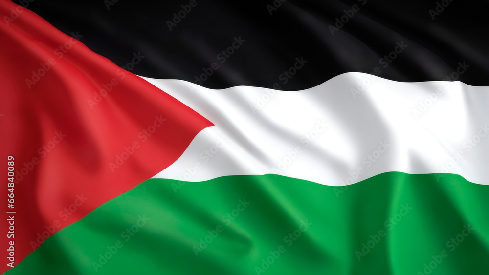 Palestine flag background. Full frame. AI generative Stock Photo ...