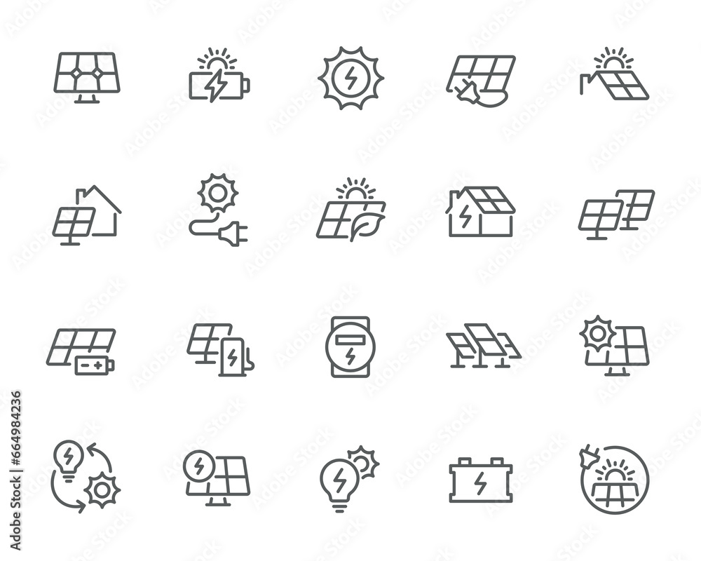 Exclusive Solar Panel Icons for Green Energy, Including Solar Power ...