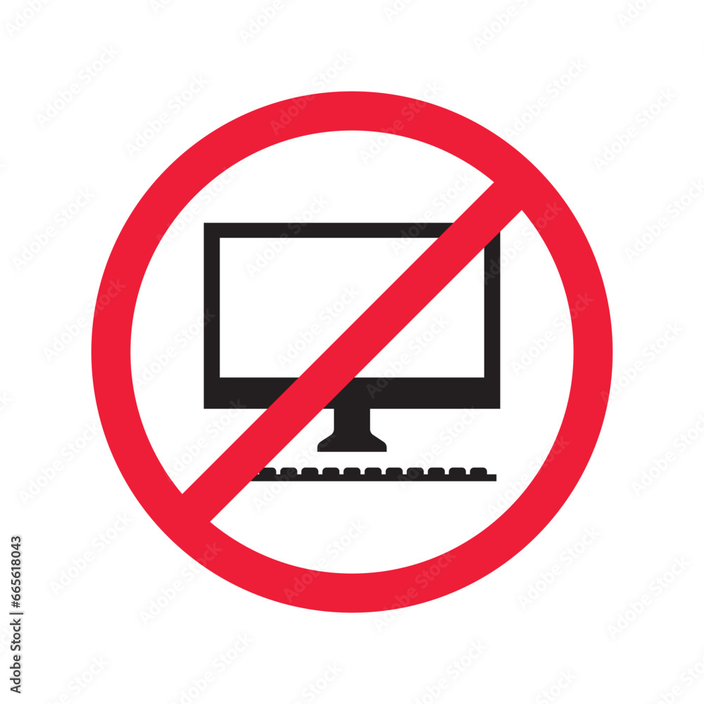 Forbidden Prohibited Warning, caution, attention, restriction label ...