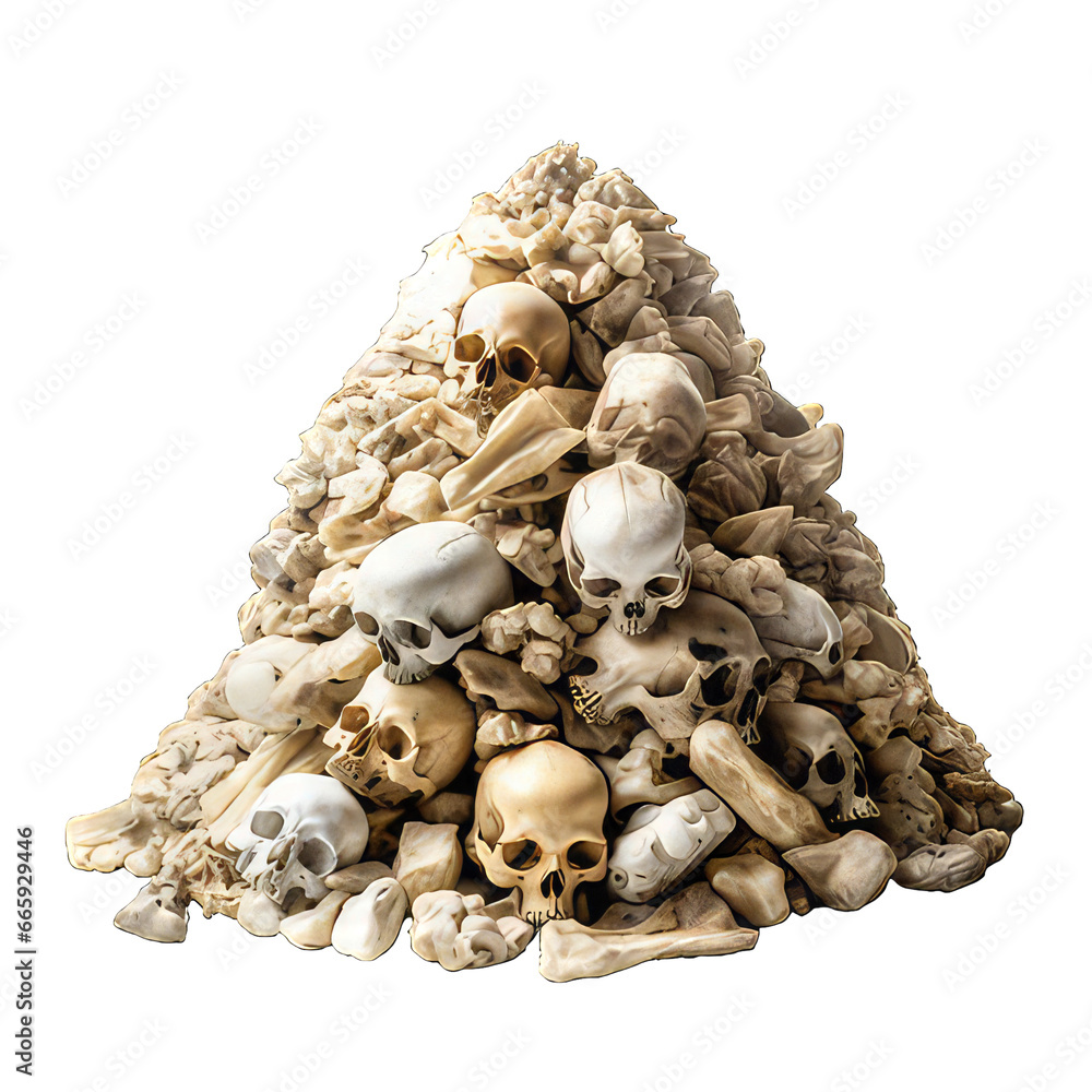 Pile of skull PNG transparent background Stock Illustration | Adobe Stock