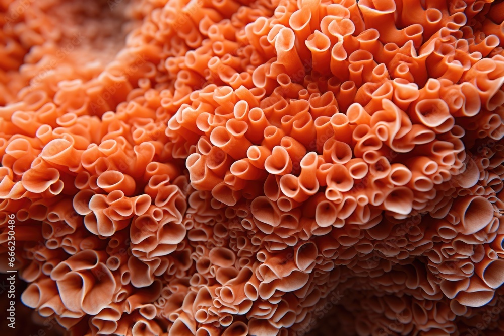 "Coral Porosity Detail: A detailed image highlighting the fine, porous ...