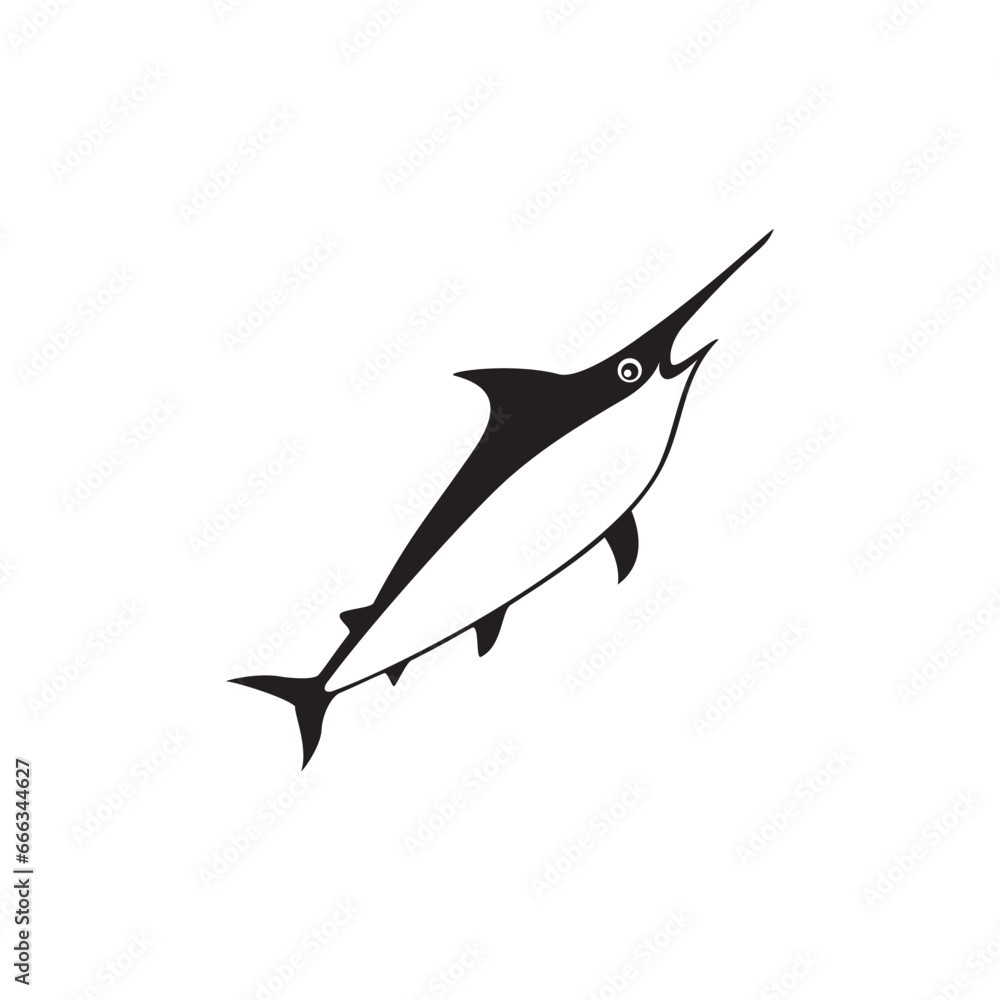 swordfish icon symbol sign vector Stock Vector | Adobe Stock