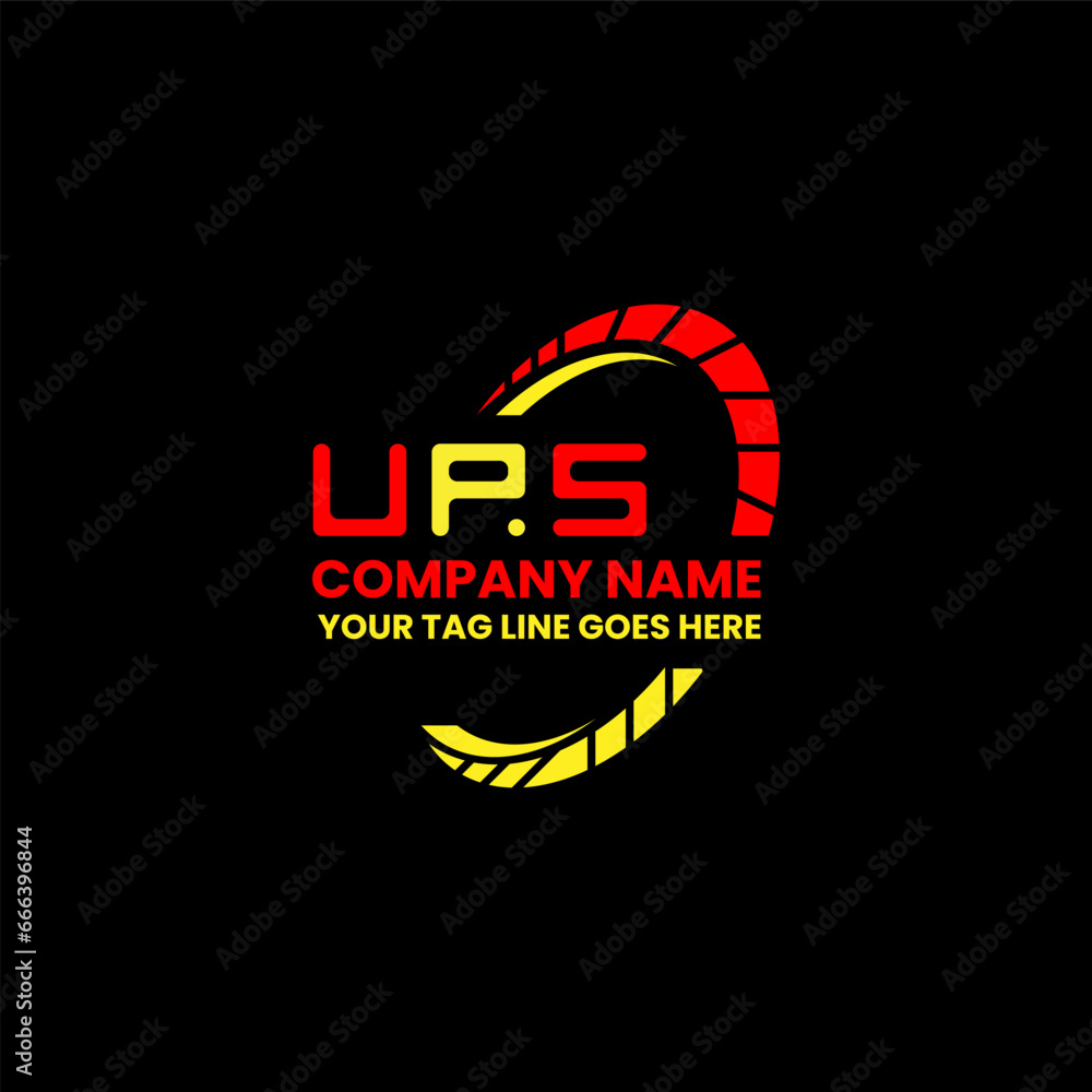 UPS letter logo vector design, UPS simple and modern logo. UPS ...