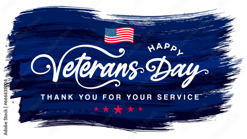 Vector de Stock Thank you for your service happy veterans day, November 11, veterans day thank ...