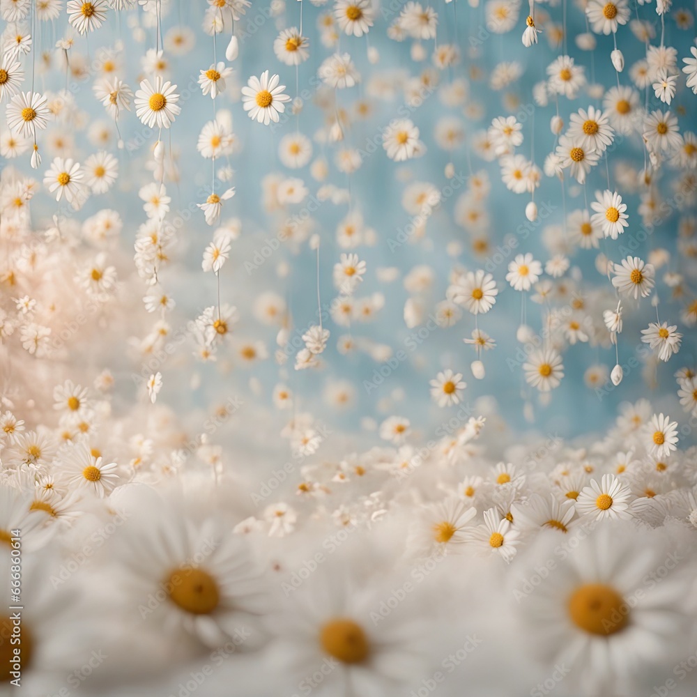 Daisy Baby Digital Backdrop Photography Background Floral Baby Boy Girl ...