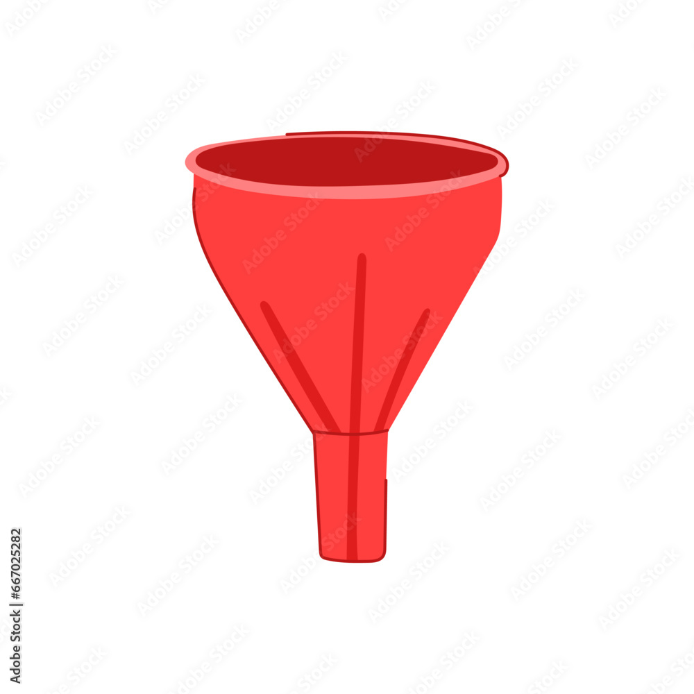 business funnel cartoon. cone diagram, strategy process, chconversion ...