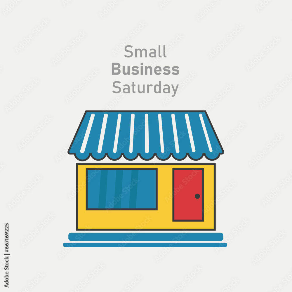 vector graphic of small business saturday good for national small ...